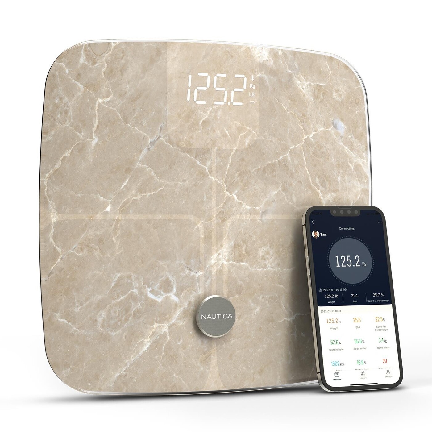 Nautica Smart Body Scale Body Tracker Plus ( Quartz Stone )